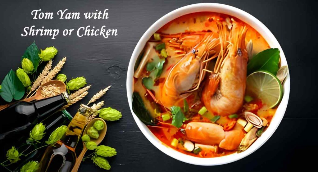 Tom Yam with Shrimp or Chicken – Keto Thai Saipan